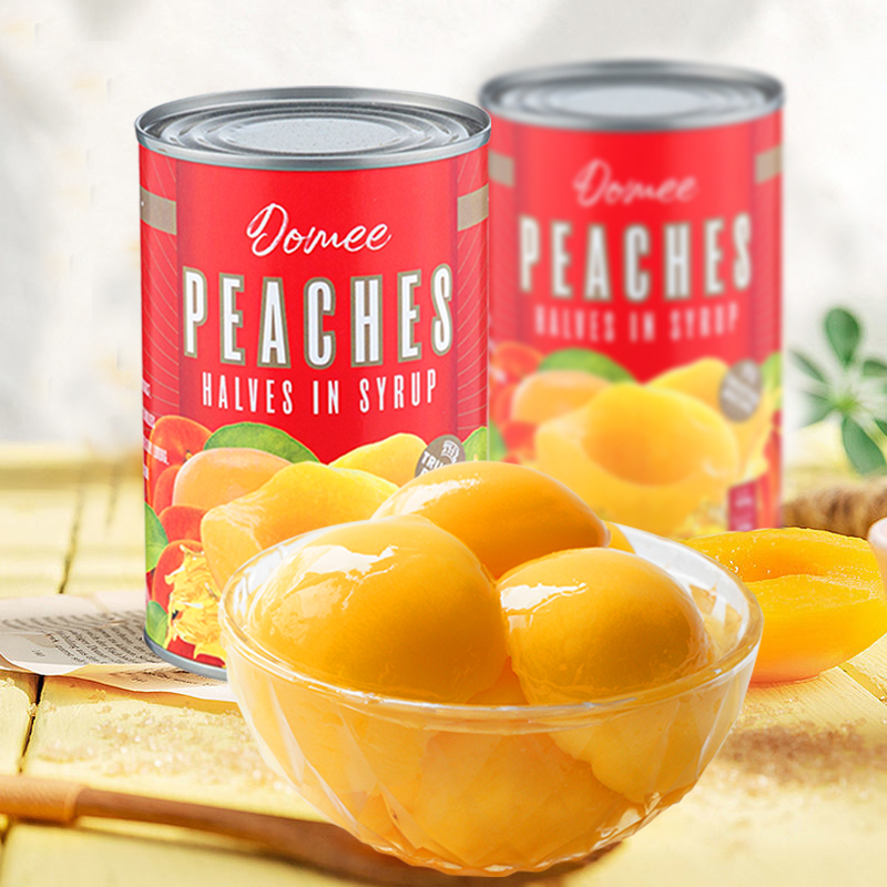 Domee Peaches Halves in Syrup 820g/Tin[Bunde of 1tin/2tins] | Shopee ...