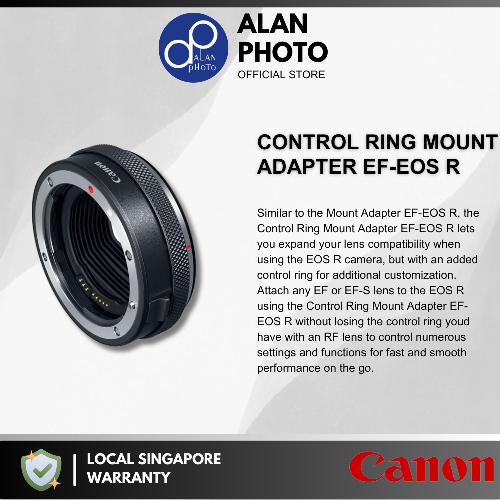 Canon Control Ring Mount Adapter EF-EOS R | Canon Singapore Warranty | Shopee Singapore