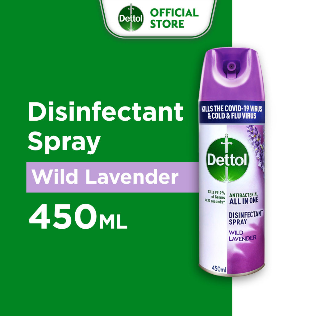 Dettol Antibacterial All-In-One Disinfectant Spray, Wild Lavender ...