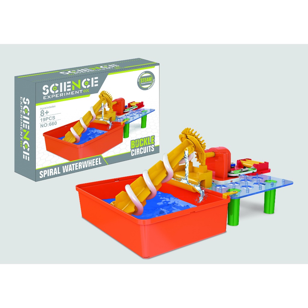 TTOYS Science Experiment Spiral Waterwheel Early Learning STEM Battery ...