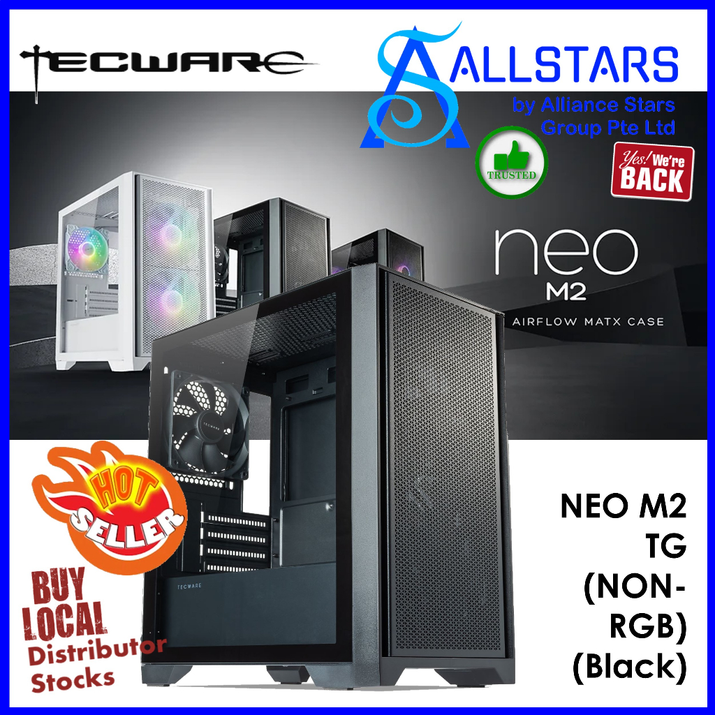 (ALLSTARS : DIY PROMO) Tecware NEO M2 TG MATX Chassis / Casing ...
