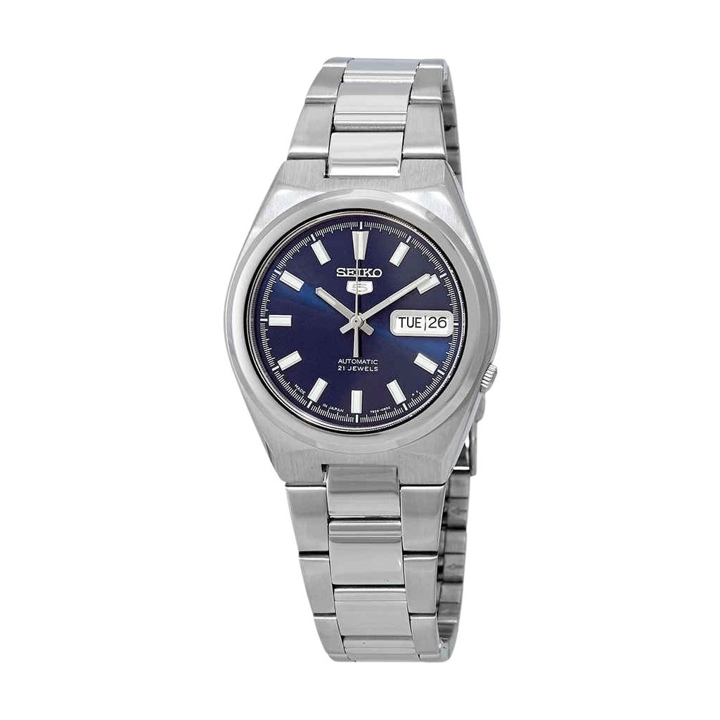 [Creationwatches] Seiko 5 Date-Day Stainless Steel Blue Dial 21 Jewels ...