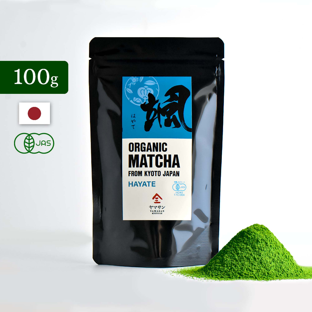 Japanese Organic Matcha Powder HAYATE 100g Green Tea Uji Matcha ...
