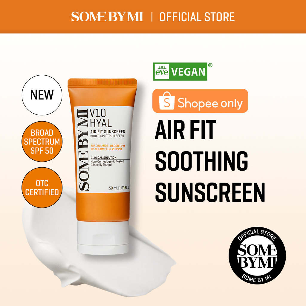 SOME BY MI V10 Hyal Air Fit Sunscreen 50ml Broad Spectrum SPF50 ...