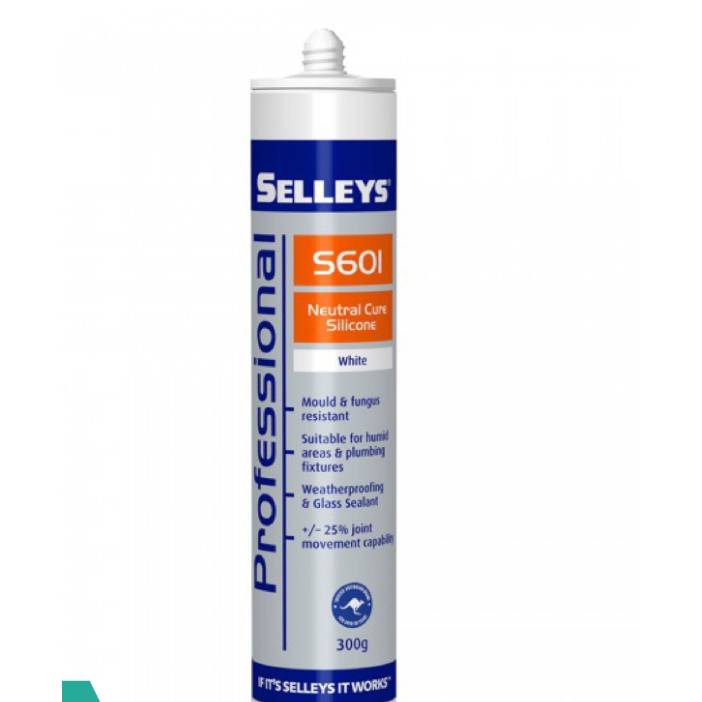 Selleys S601 Silicone Sealant Fungus Resistant 300g (Black, Clear ...