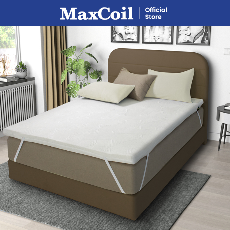 MaxCoil Metto Reversible Dual Feel Memory Foam Mattress Topper | Shopee ...