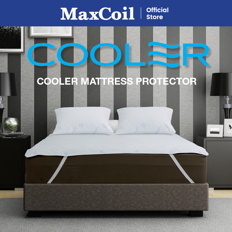 MaxCoil Cooler Mattress Protector | Available in Single/ Super Single ...