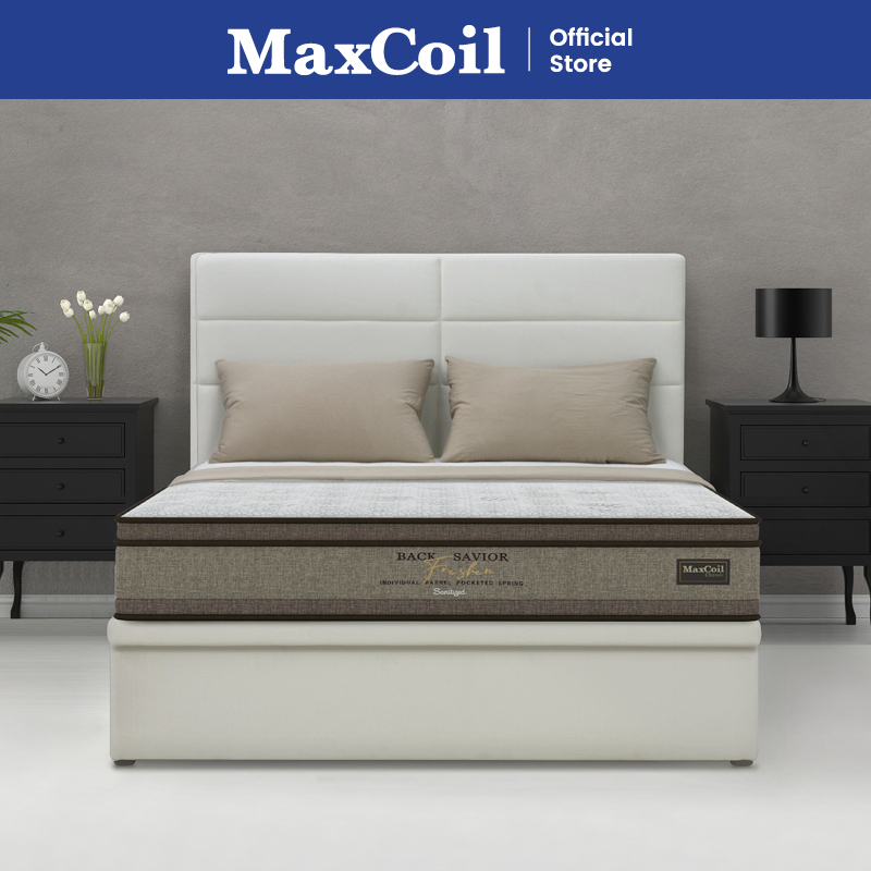 [Pre-Order] MaxCoil Back Savior Freshen 10.5" Pocketed Spring Mattress ...