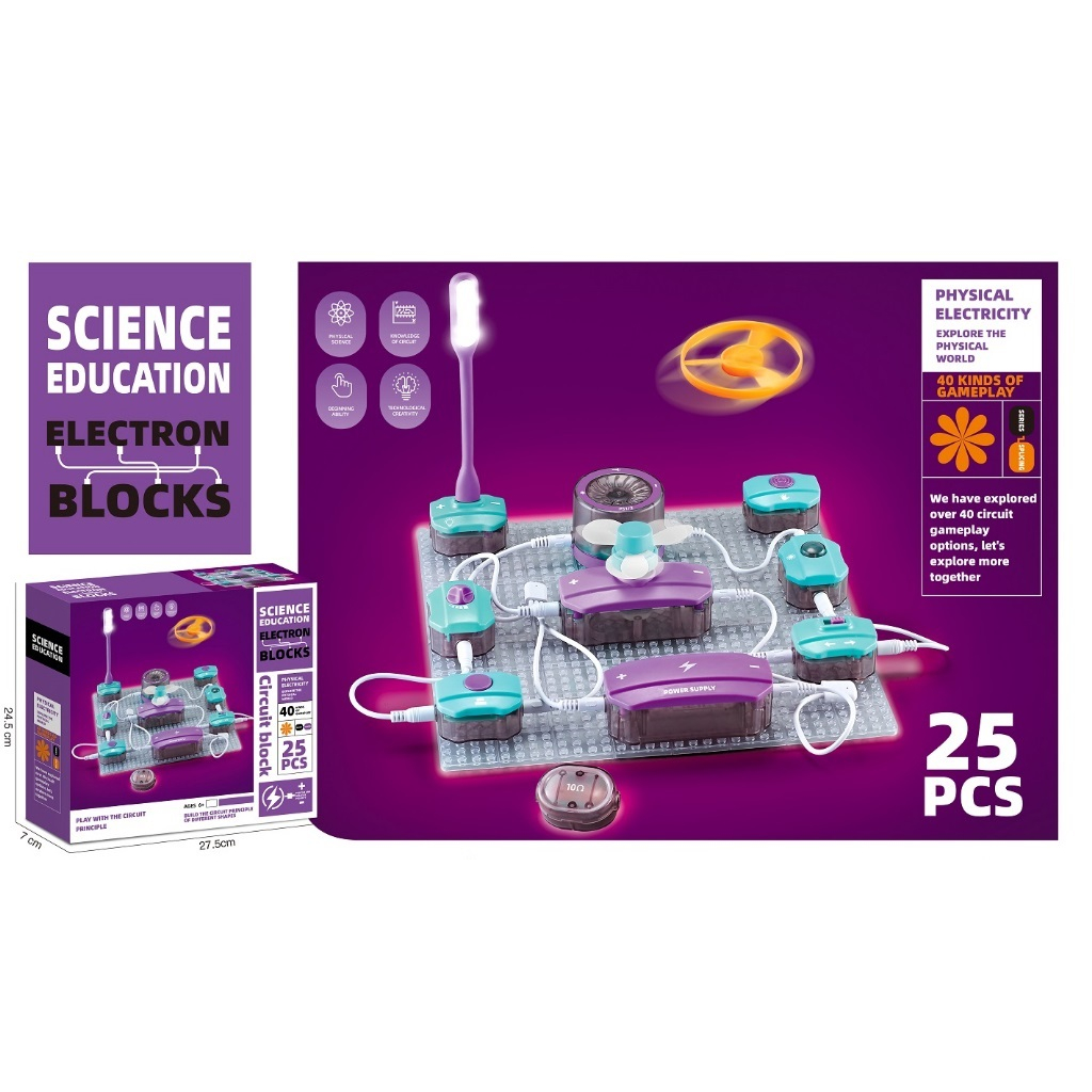 Science Can Educational Electron Blocks DIY Circuit For Kids With ...