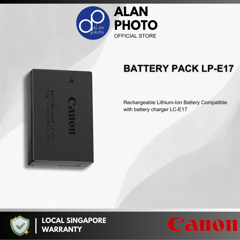 Canon LP-E17 Lithium-Ion Battery Pack (7.2V, 1040mAh) | Shopee Singapore
