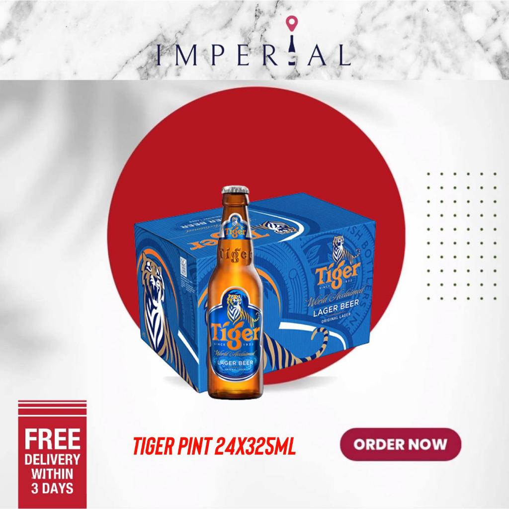 Tiger Pint - 24X325ML (BBD: 03/2026) | Shopee Singapore