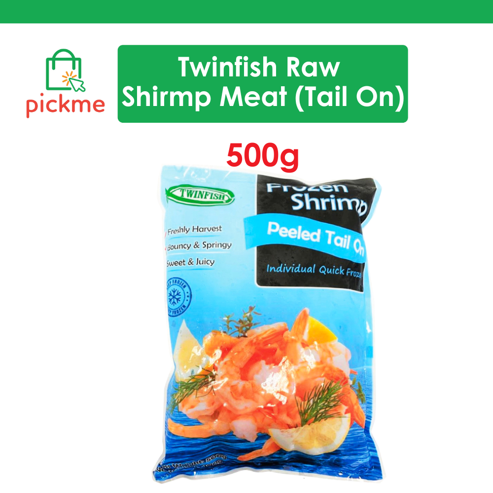 Twinfish Raw Shrimp Meat/Prawn Meat Tail On 500g - Frozen | Shopee ...