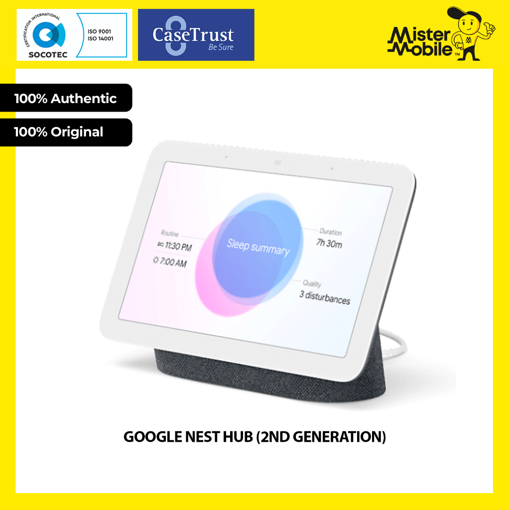 SG Local Google Nest Hub 2nd Generation Gen | Nest Hub 2 | Charcoal ...