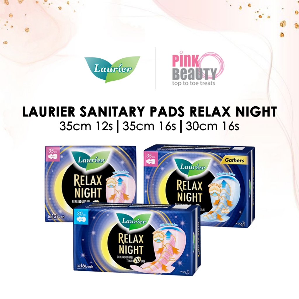 Laurier [1 pack] Laurier Sanitary Pads Relax Night Series 30cm/35cm ...