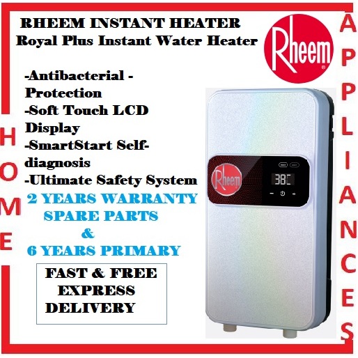 RHEEM ROYAL RBW-33M INSTANT WATER HEATER Soft Touch LCD Display / FREE ...