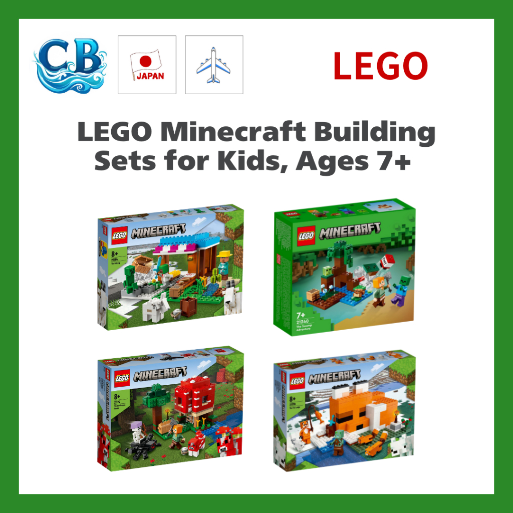 "LEGO Minecraft Building Sets for Kids, Ages 7+ Explore Minecraft with ...