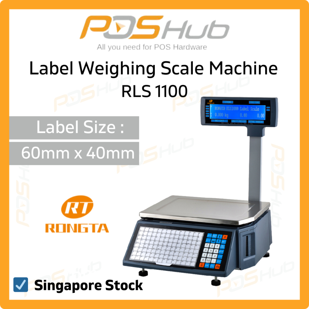 Rongta Barcode Label Weighing Scale Machine 30kg RLS 1100 Timbang ...