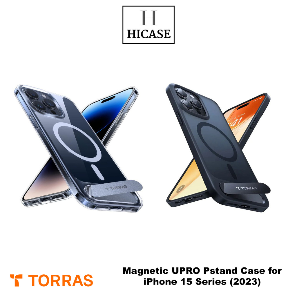 TORRAS Magnetic UPRO Pstand Series Case for iPhone 15 Series (2023 ...