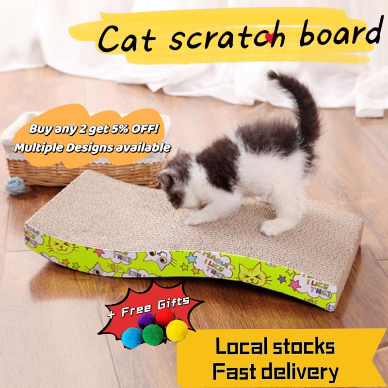 SG STOCK Cat Scratch Board Cat Scratcher Board Scratching Board Cat ...