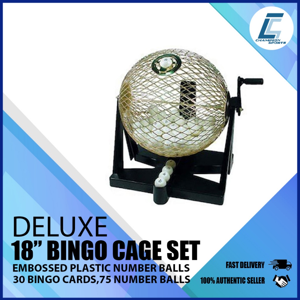 8Inch Deluxe Bingo Cage Set Includes Embossed Plastic Number Balls ...