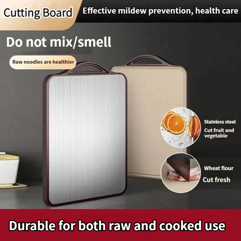 【SG STOCK】双面菜板Stainless steel cutting board, double-sided cutting board ...