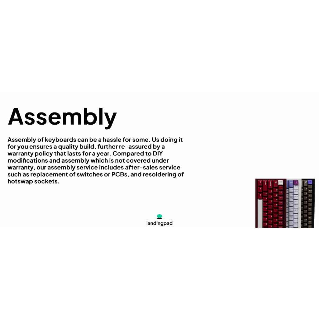 [⌨️ LandingPad] Keyboard Assembly, PE Foam, Tape & Polyfill ...