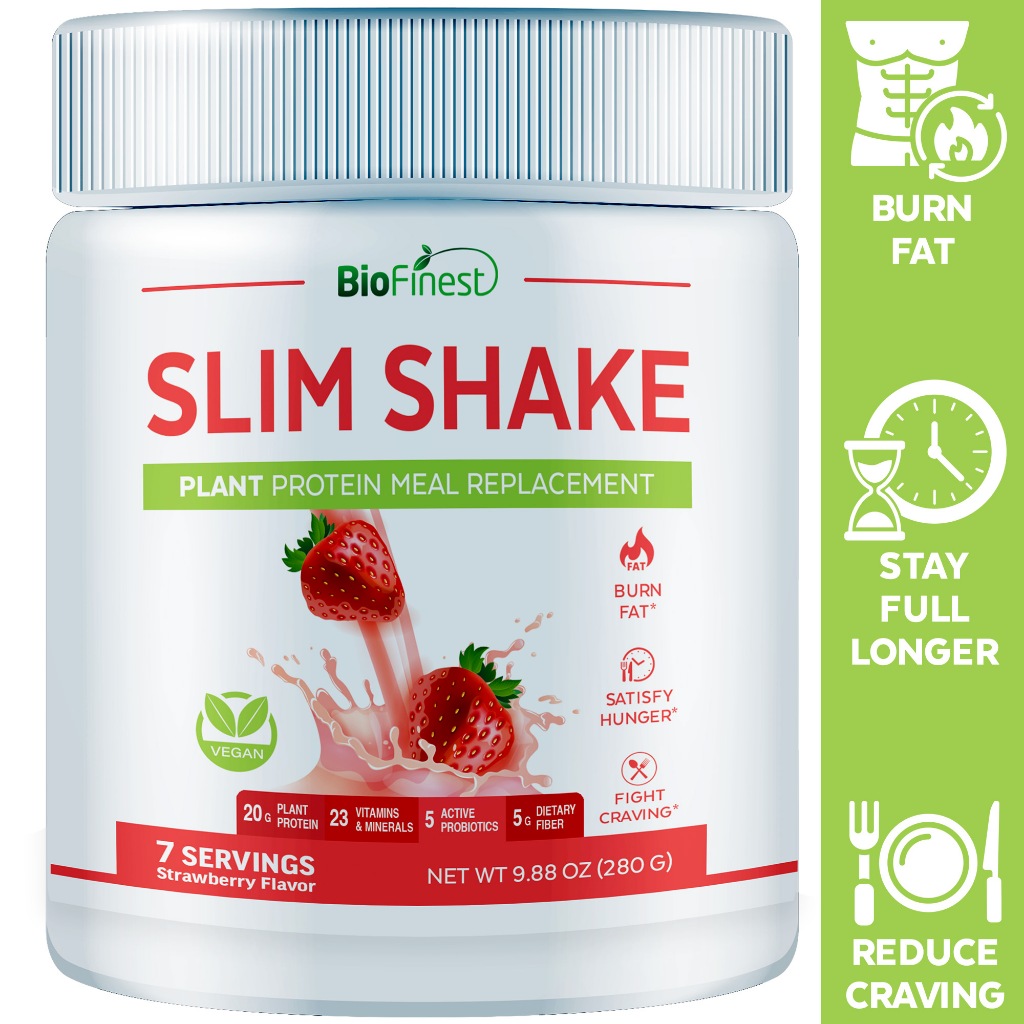 Biofinest Slim Shake Whey Plant Protein Meal Replacement Powder ...