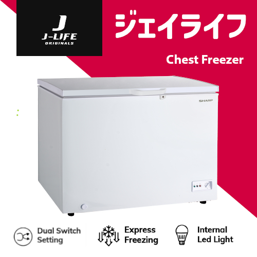 SHARP Chest Freezer SJC518-WHS 435L | Shopee Singapore