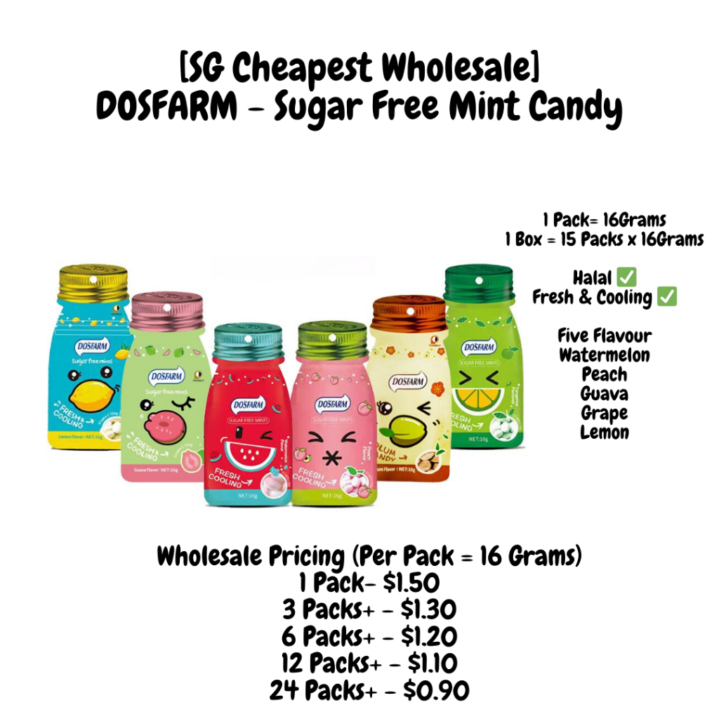 DOSFARM - Sugar Free Mint Candy (Can Mix Flavour) | Shopee Singapore