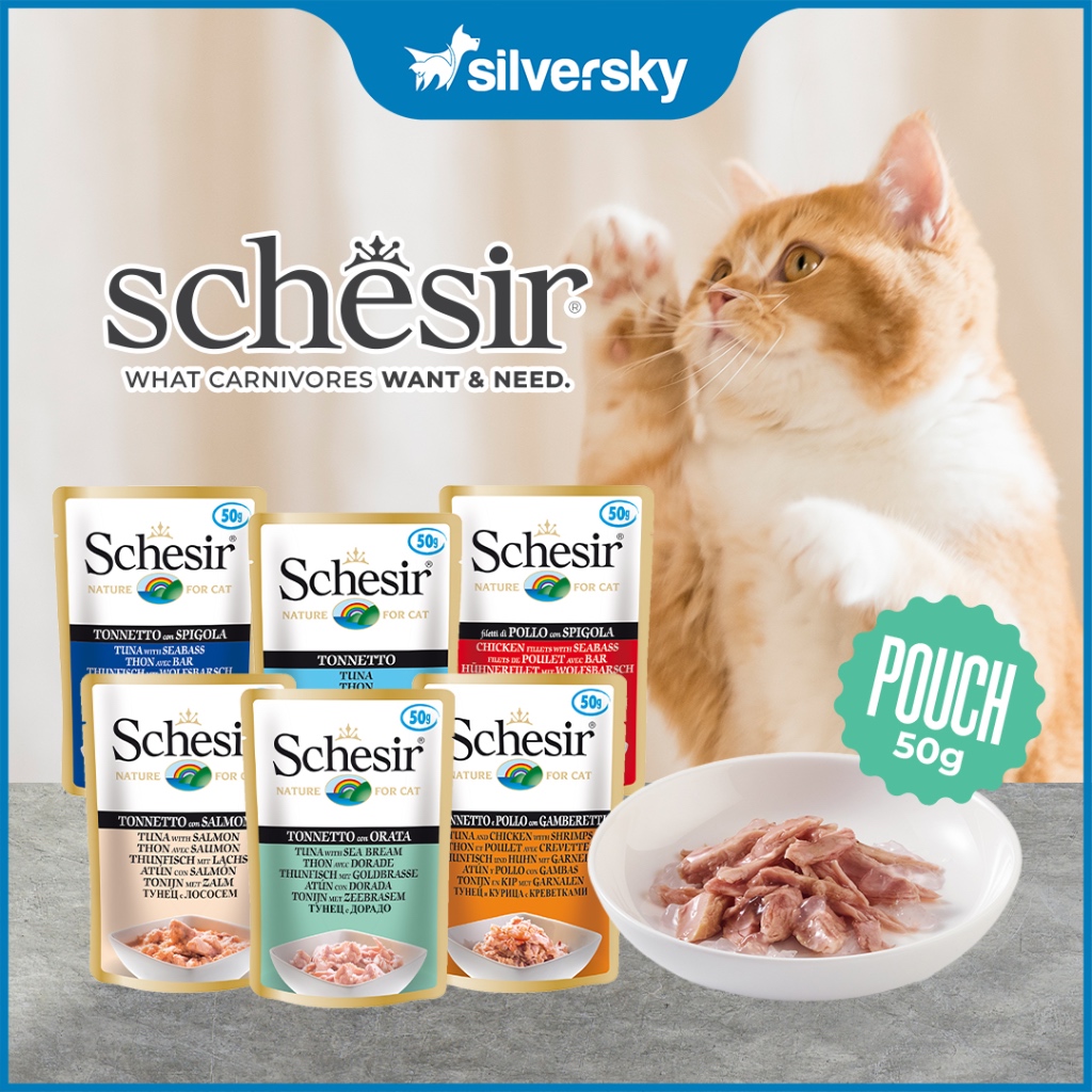 Schesir Cat Wet Food Pouch 50g | Shopee Singapore