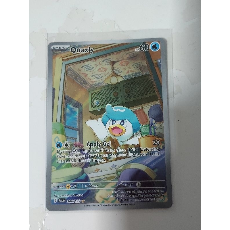 Pokemon quaxly illustration rare paldea evolved card | Shopee Singapore