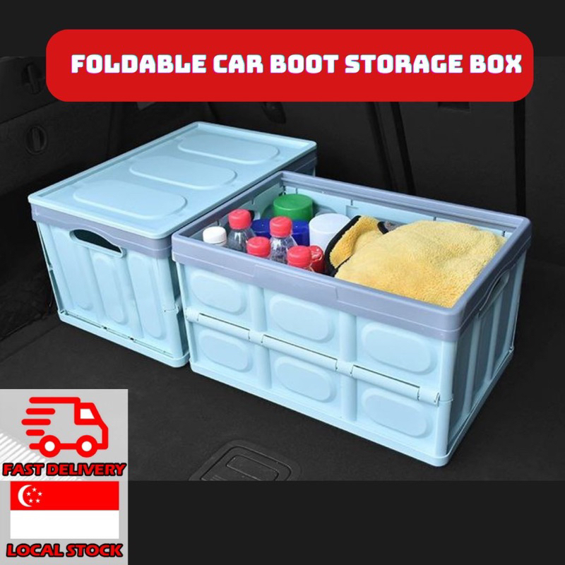🇸🇬SG Ready Stock🇸🇬 30L & 55L Foldable Collapsible Car Boot Trunk ...