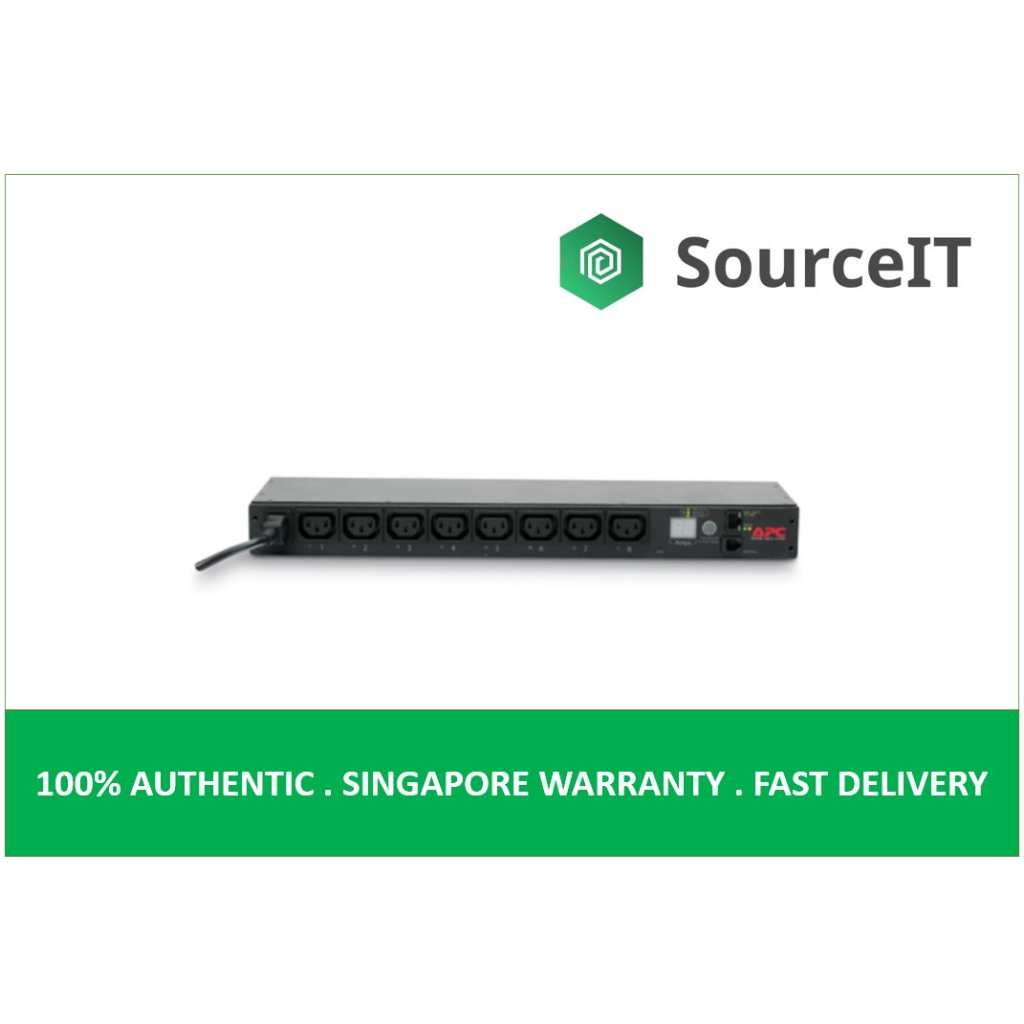 APC RACK PDU, SWITCHED, 1U, 12A/208V, 10A/230V, (8)C13 P/N: AP7920B ...