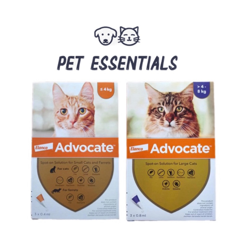 Advocate for Cat - Anti Fleas and Ticks Spot On Parasite Prevention ...