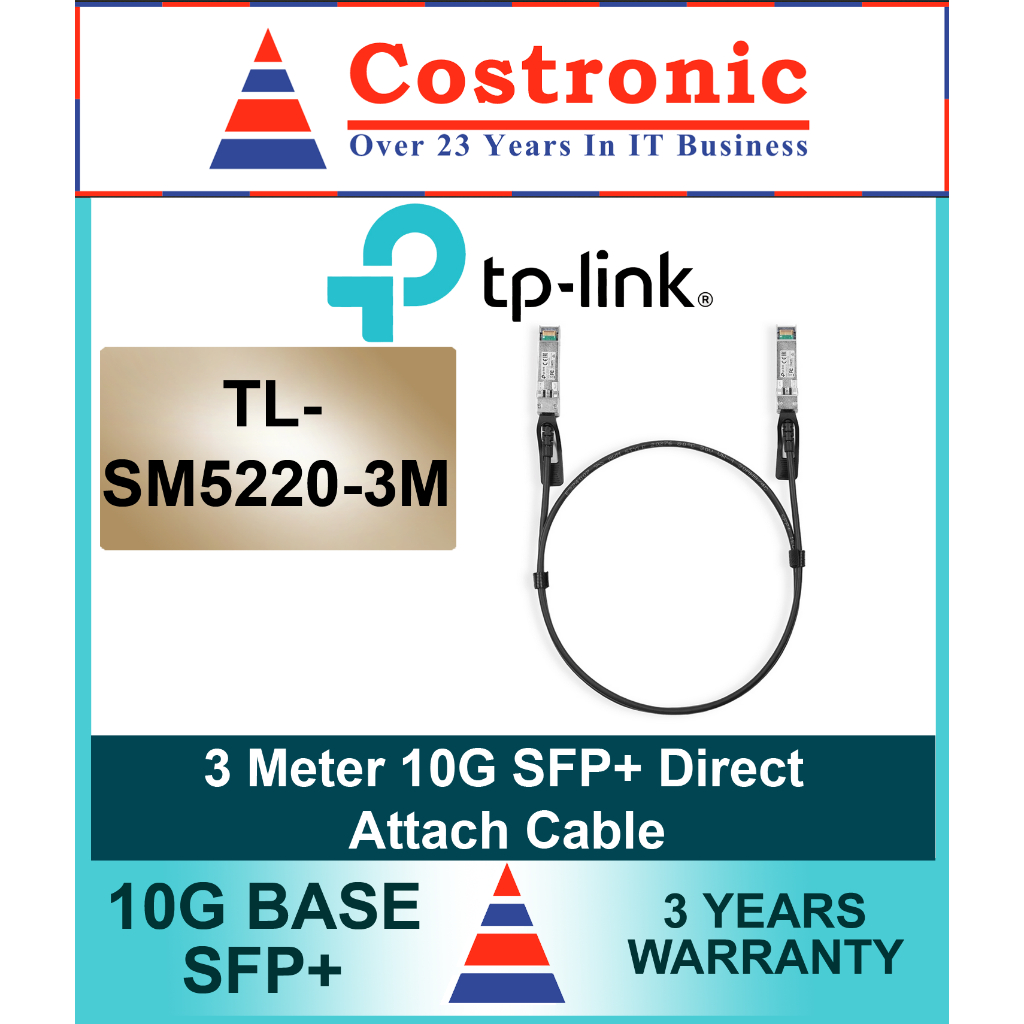 TP-link Fiber TL-SM5220-1M / TL-SM5220-3M 10G SFP+ Direct Attach Cable ...