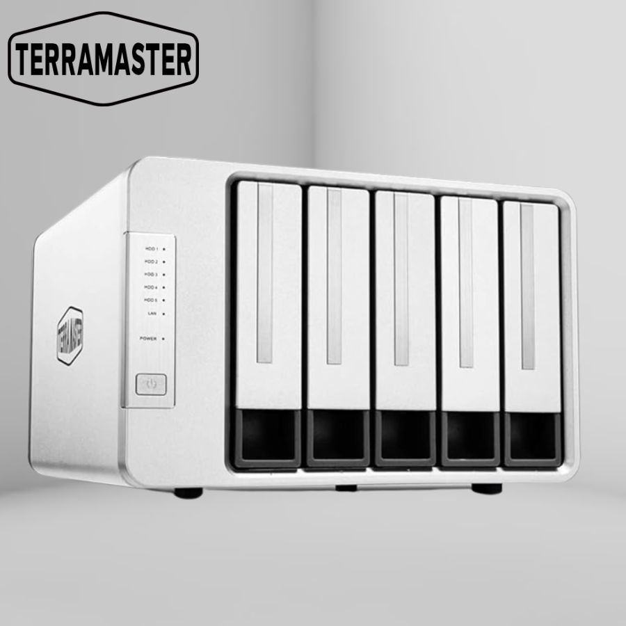 TerraMaster F5-221 5-bay NAS Intel Dual core 2.0GHz CPU 2GB RAM Cloud ...