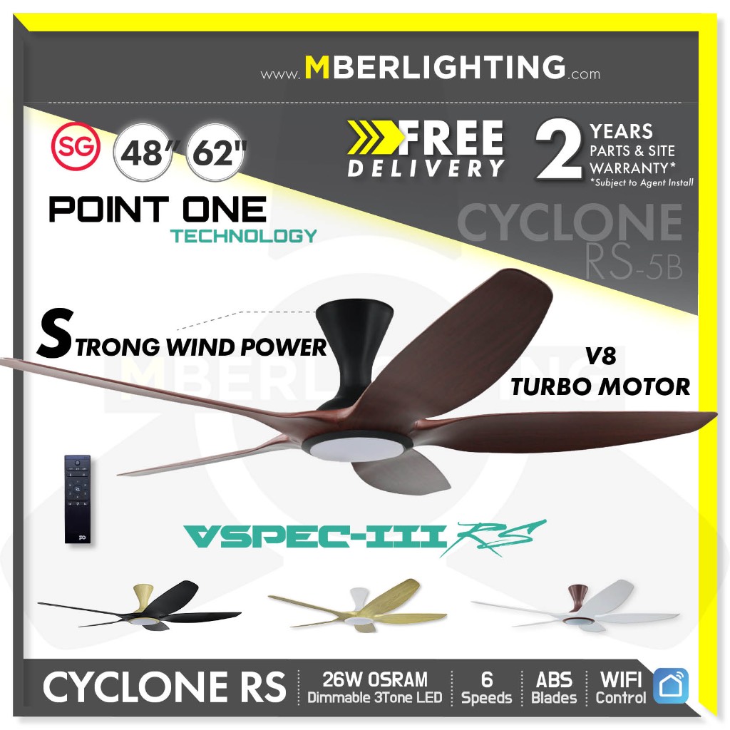 [Full-Force-Wind] POINT ONE Cyclone RS 48/62inch VSPEC IV Smart Wi-Fi ...