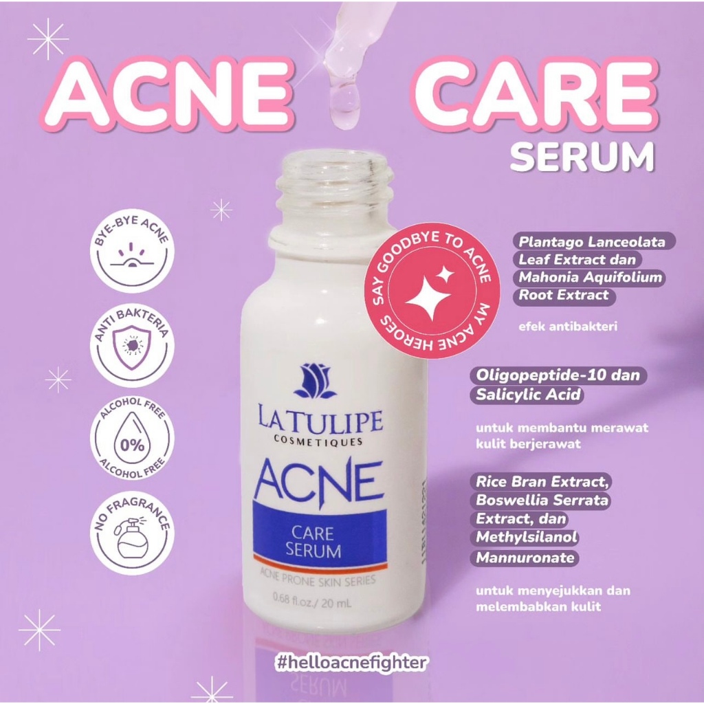 LA TULIPE COSMETIQUES - Acne Prone Skin Series - ACNE CARE SERUM ...