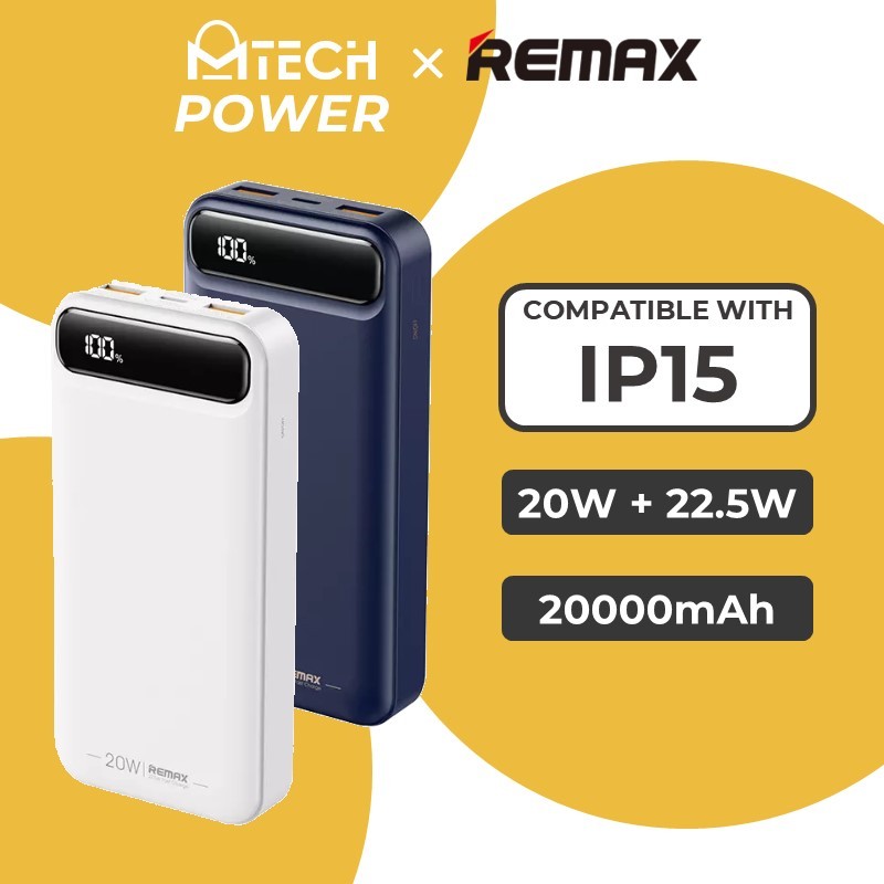 REMAX Bole Series Power Bank - 10000mAh 20000mAh 30000mAh - 20W+22.5W ...