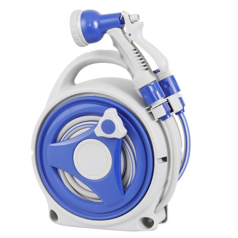 🇸🇬𝟭𝟱𝗺 Mini Garden Water Hose Reel Set 𝗞𝗶𝗻𝗸 𝗙𝗿𝗲𝗲 𝟠-𝕡𝕒𝕥𝕥𝕖𝕣𝕟 Spray Gun ...