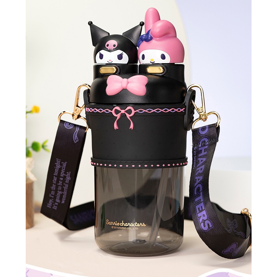 Sanrio Kids Water Bottle Tritan Bottle 100% BPA Free Cute Water Bottle My Melody Kuromi ...
