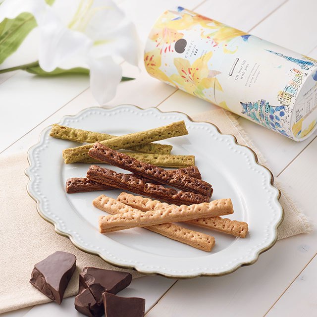 coneri chocolate stick pie Matcha cacao Anko toast Nagoya 3 types ...