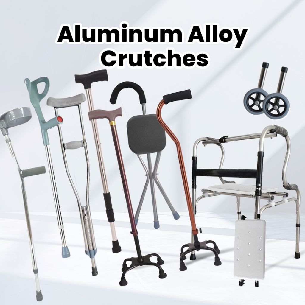 [SG]Disabled Elderly Fracture Crutch Walking Aid Multi-Function ...