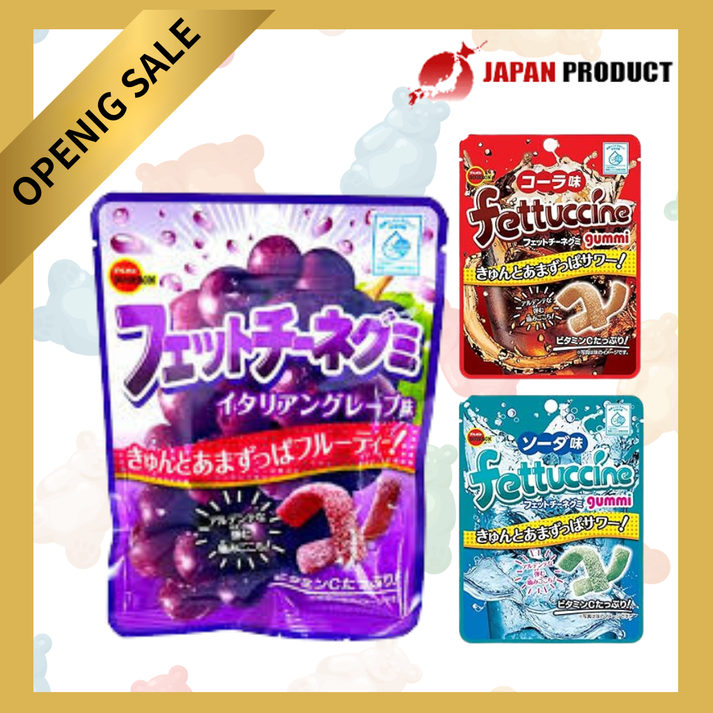 Bourbon Fettuccine Gummy Italian Grape/Cola/Soda【Direct from Japan ...
