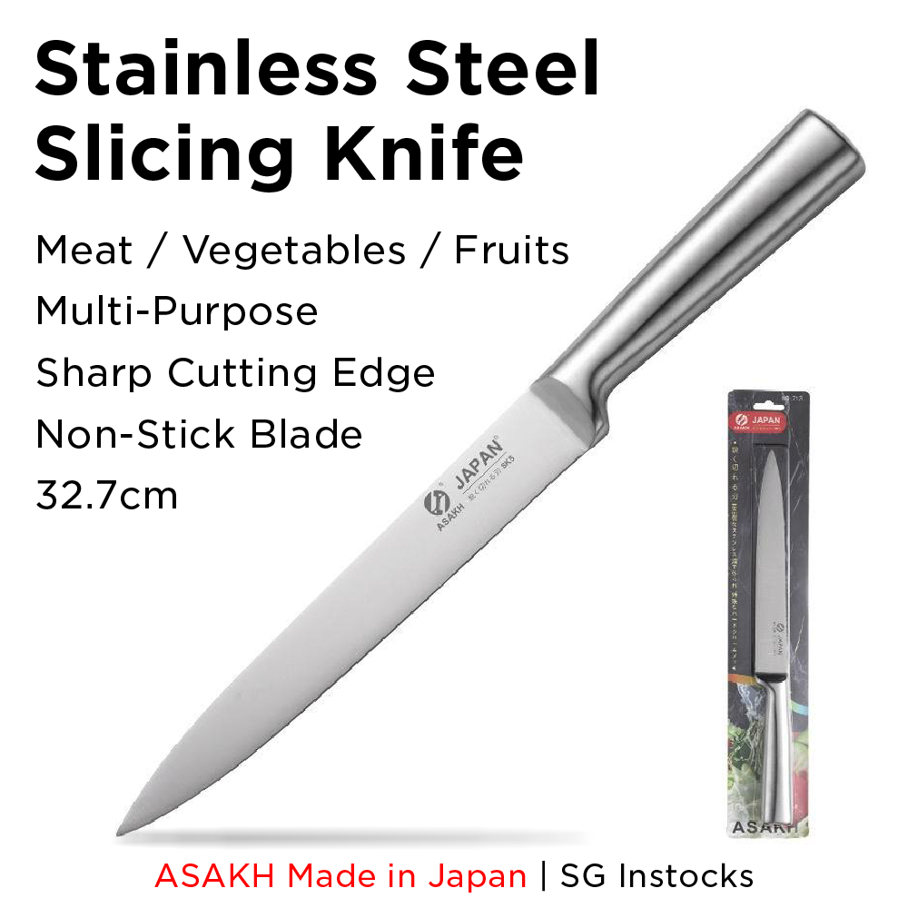 [SG INSTOCKS] Stainless Steel Slicing Knife For Vegetables / Fruits ...