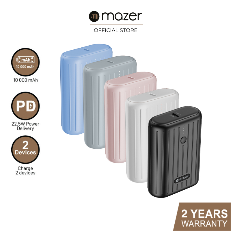 Mazer Powerbank SuperMINI PD20W 10000mAh Fast Charging Power Bank for ...