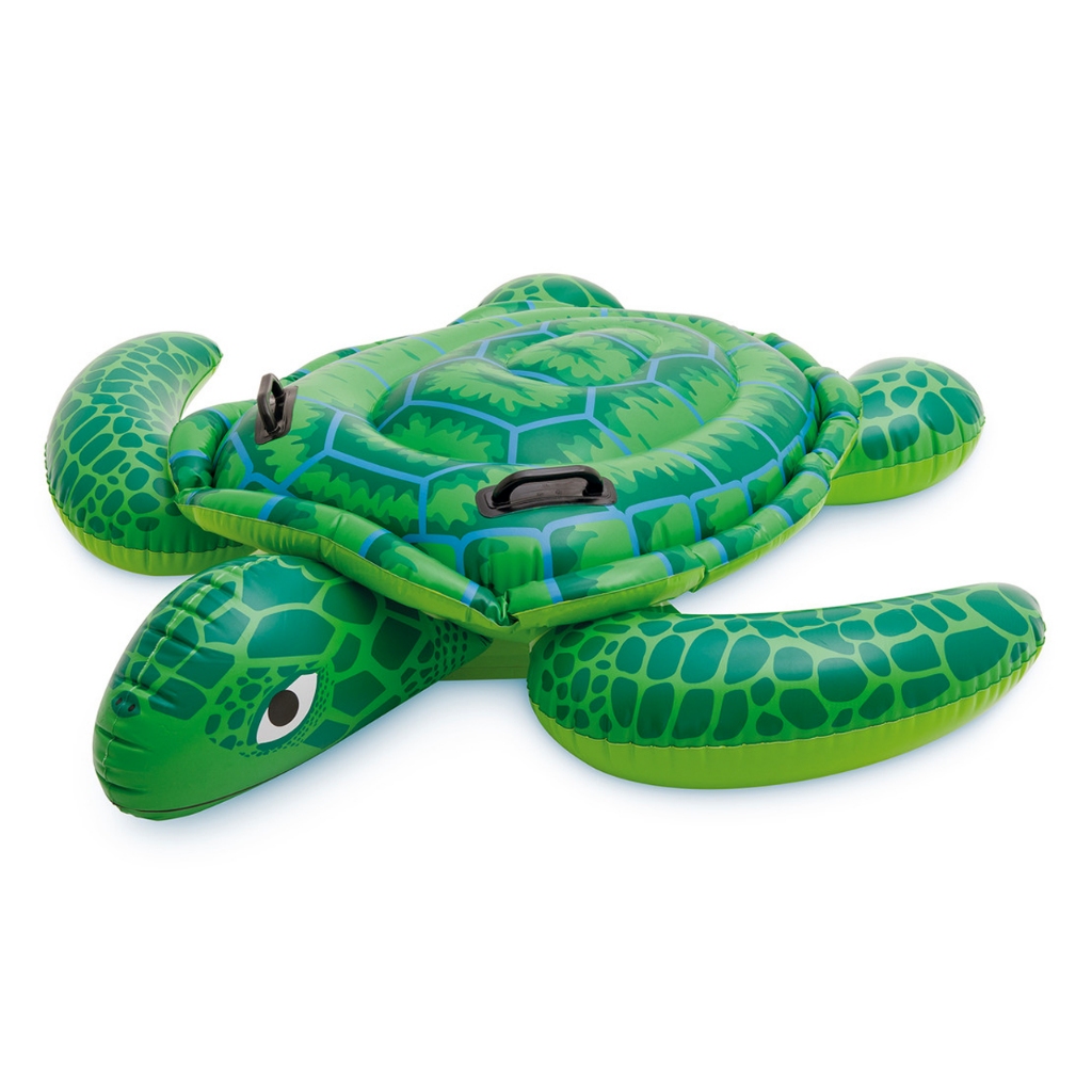 Prosun Intex Lil' Sea Turtle Ride-On Inflatable Swim Swimming Pool ...