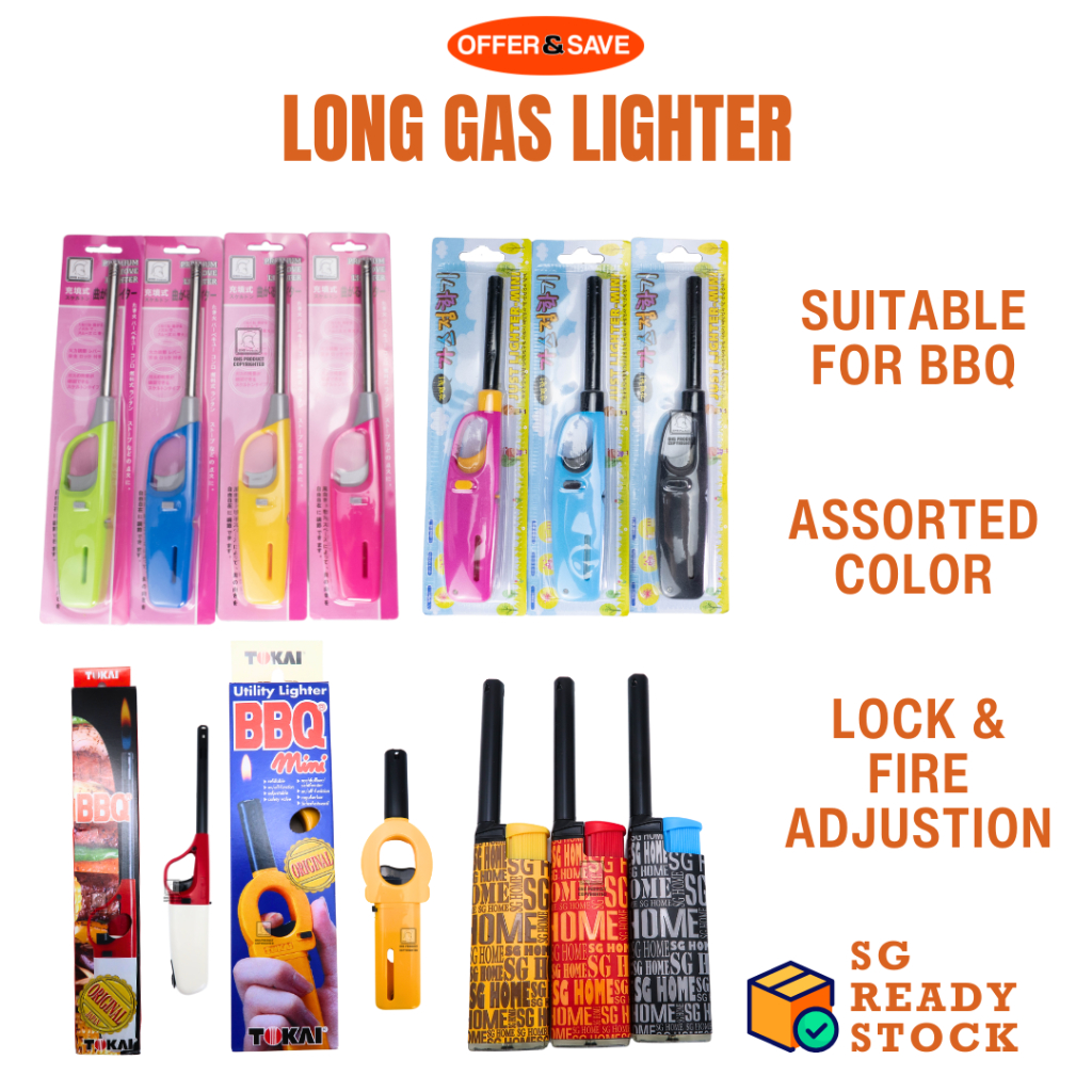 ONS Premium Long Gas Lighter Kitchen Lighter Suitable For BBQ | Shopee ...