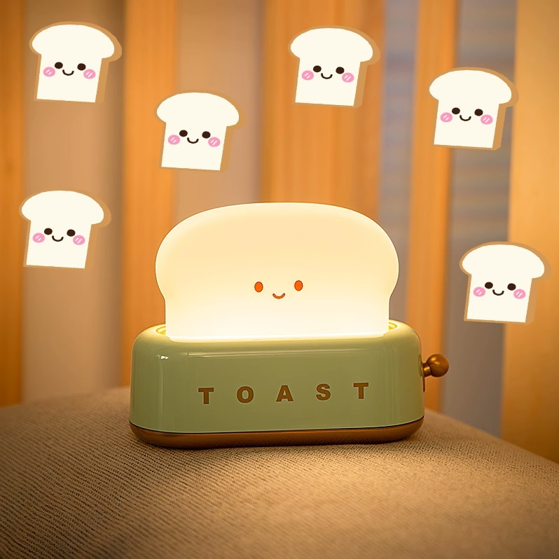 🧡 👶 Cute Dimmable Baby Night Light Toast Lamp 😍 Perfect Gift! | Shopee ...