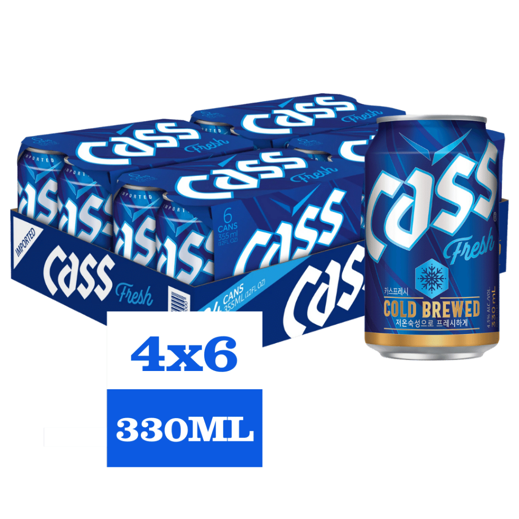 Cass Can 4x6x330ml（Cass Beer/Beer Cider/Alcholic Beverage) | Shopee ...